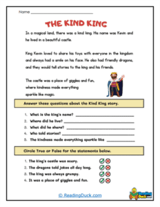 Reading Fluently Worksheets | Print Concept | Reading Duck.com