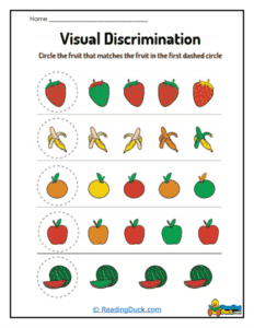 Visual Discrimination Worksheets