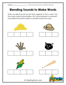 Blending Sounds Worksheets | Phonics Skills | Reading Duck.com