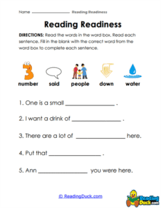 Reading Skills Worksheets | Reading Duck.com