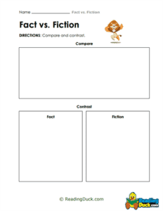 Fact vs Fiction Worksheets | Reading Skills | Reading Duck.com