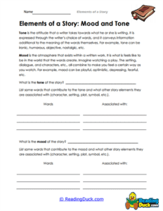Story Elements Worksheets | Reading Skills | Reading Duck.com