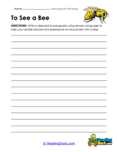 Descriptive Writing Worksheets | Writing Series | Reading Duck.com