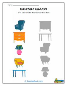 Shadow Matching Worksheets