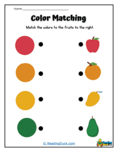 Learning Colors Worksheets | Reading Duck.com