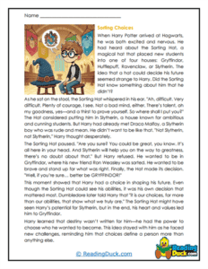 Harry Potter Worksheets | by J.K. Rowling | Reading Duck.com