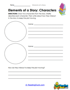 Story Elements Worksheets | Reading Skills | Reading Duck.com