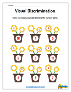 Visual Discrimination Worksheets