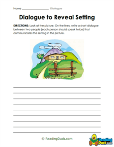 Dialogue Worksheets | Reading Skills | Reading Duck.com