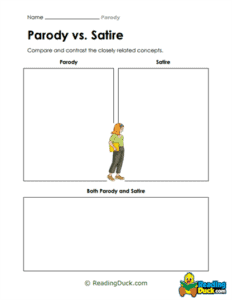 Parody Worksheets | Literary Devices | Reading Duck.com