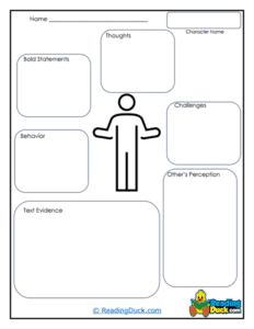 Character Analysis | Graphic Organizer Series | Reading Duck.com