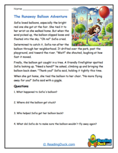 Grade 3 Reading Comprehension Worksheets | Reading Duck.com