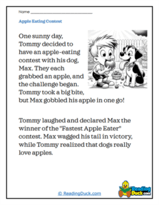 Grade 1 Reading Comprehension Worksheets | Reading Duck.com