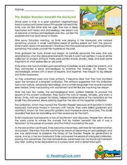 450-Word Reading Comprehension Worksheets | Reading Duck.com