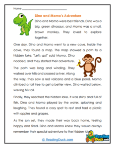 CVCV Reading Passages Worksheets | Reading Duck.com
