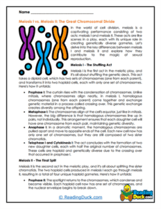 Biology Worksheets | Life Science | Reading Duck.com