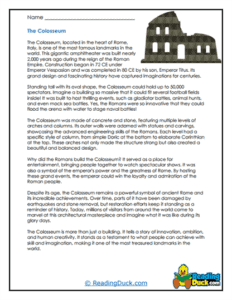 Famous Buildings and Skyscraper Worksheets | Reading Duck.com