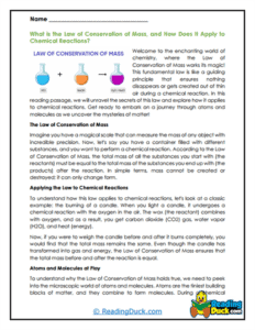 Science Reading Comprehension Worksheets | Reading Duck.com