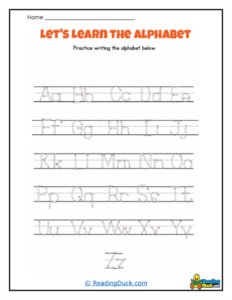 D'Nealian Letters Worksheets | Handwriting Series | Reading Duck.com