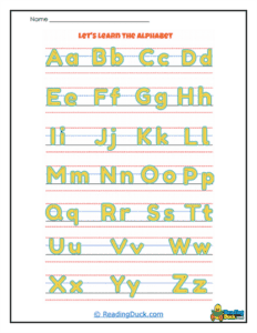 D'Nealian Letters Worksheets | Handwriting Series | Reading Duck.com