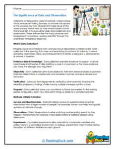 Scientific Method Worksheets | Science Inquiry | Reading Duck.com