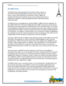 Famous Buildings and Skyscraper Worksheets | Reading Duck.com