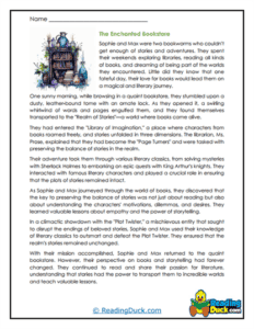 Fantasy Passages Worksheets