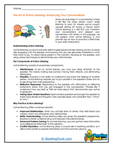 Social Awareness Worksheets