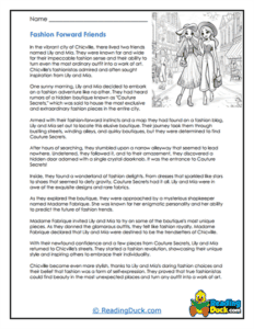 Grade 8 Reading Comprehension Worksheets | Reading Duck.com