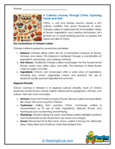 China Reading Worksheets | Reading Duck.com