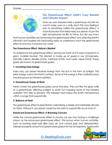 Weather Reading Worksheets | Reading Duck.com