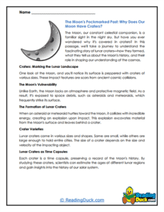 Moons Worksheets