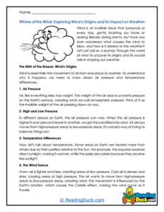 Earth Science Worksheets | Reading Comp. | Reading Duck.com