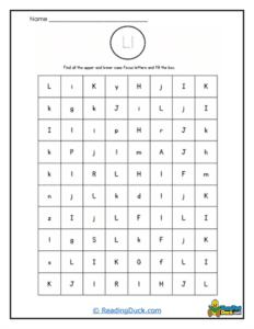 Letter L Worksheets | Pre-Reading Series | Reading Duck.com