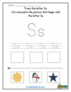 Letter S Worksheets