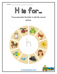 Letter H Worksheets | Reading Duck.com