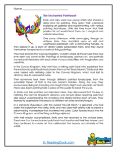 Fantasy Passages Worksheets