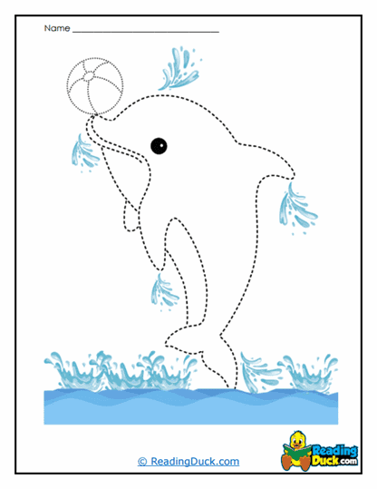 Picture Tracing Worksheets | Handwriting Series | Reading Duck.com