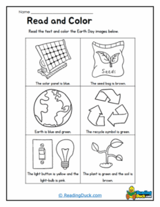 Reading and Coloring Worksheets | Reading Duck.com