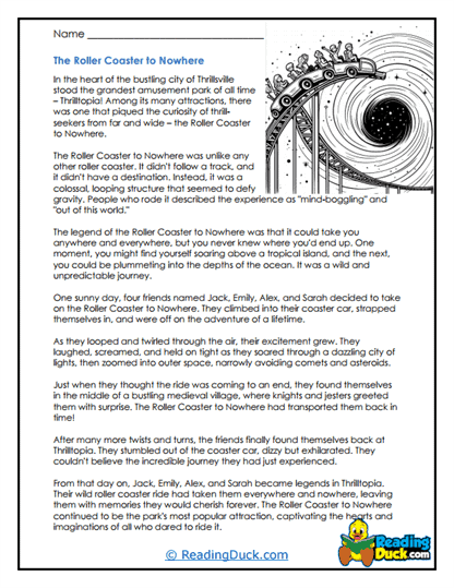 Grade 6 Reading Comprehension Worksheets | Reading Duck.com