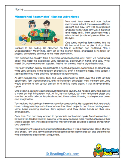 Comedy Worksheets | Drama Genre | Reading Duck.com