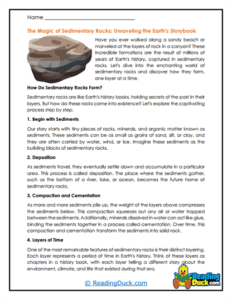 Rock Cycle Worksheets