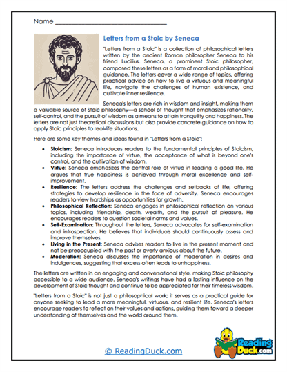 Philosophy Worksheets | Nonfiction Genre | Reading Duck.com
