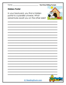 Short Story Writing Prompt Worksheets | Reading Duck.com