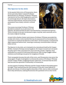 Grade 12 Reading Comprehension Worksheets | Reading Duck.com