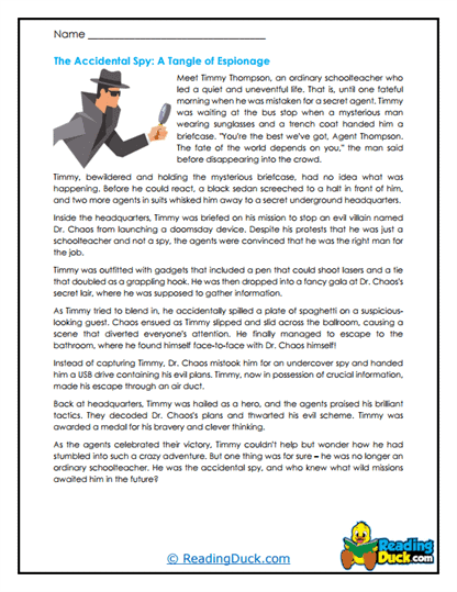 Comedy Worksheets | Drama Genre | Reading Duck.com