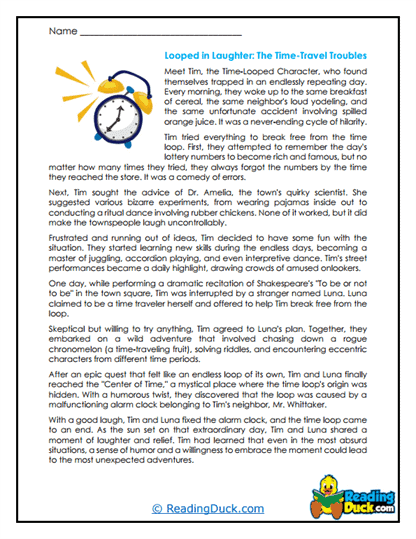 Comedy Worksheets | Drama Genre | Reading Duck.com