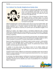 Subject Based Reading Comprehension Worksheets | Reading Duck.com