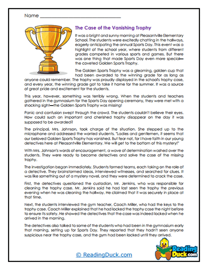 650-Word Reading Comprehension Worksheets | Reading Duck.com