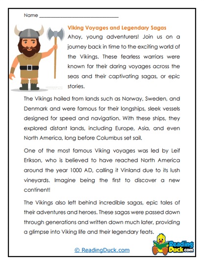 200-Word Reading Comprehension Worksheets | Reading Duck.com